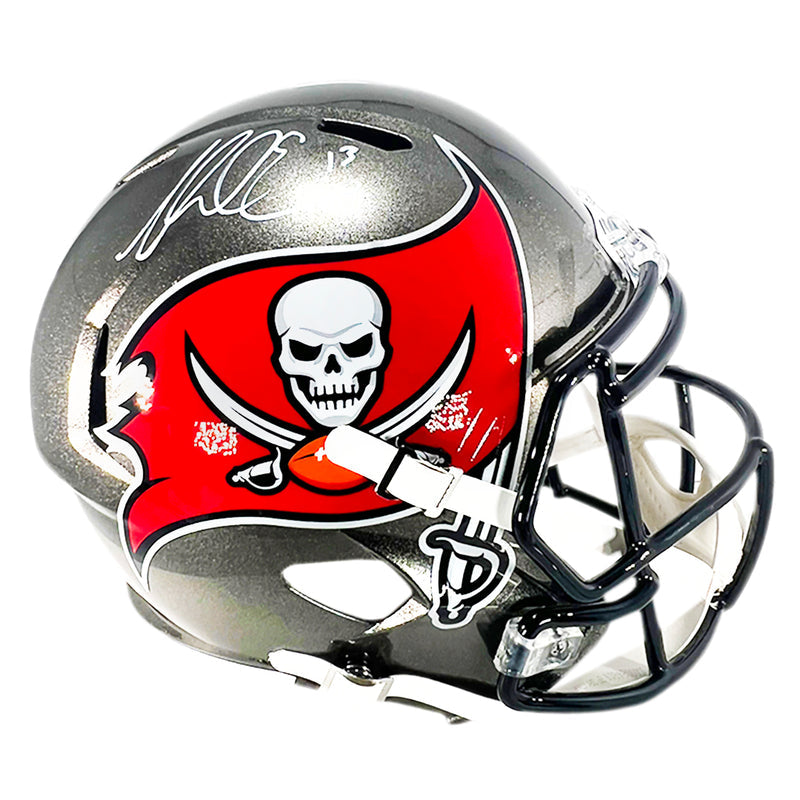 Mike Evans Tampa Bay Buccaneers Autographed Full-Size Replica Helmet ...