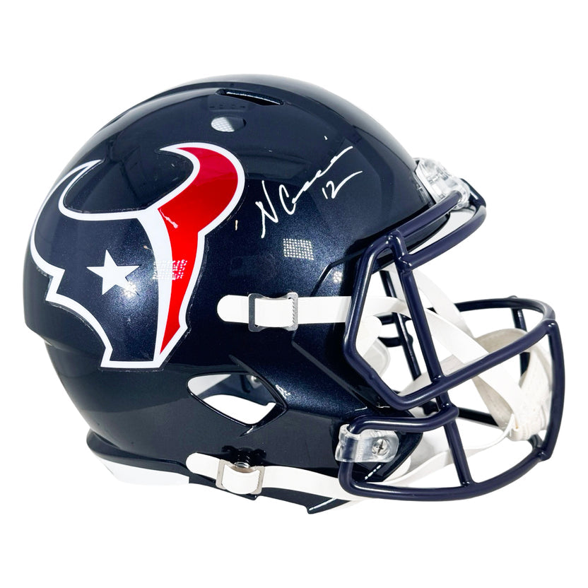 Nico Collins Houston Texans Autographed Full-Size Replica Helmet - Bec ...